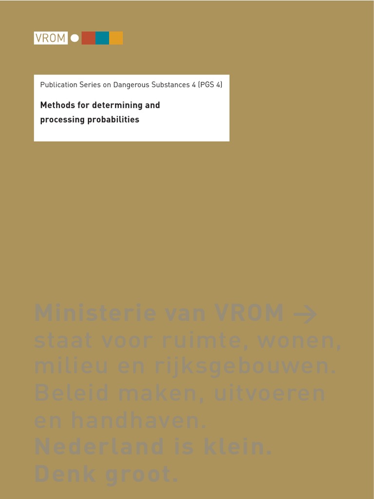 Ministerie Van VROM : Staat Voor Ruimte, Wonen, Milieu en Rijksgebouwen ...