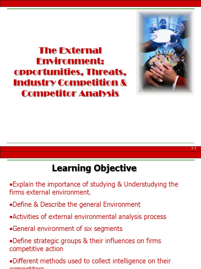 The External Environment Opportunities, Threats, Industry Competition ...