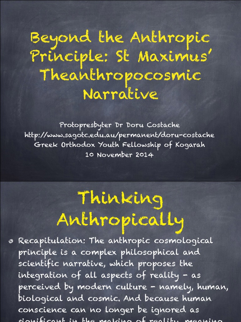 Beyond The Anthropic Principle | PDF | Human | Universe