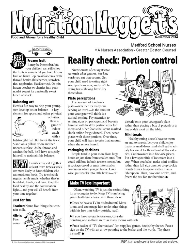 Nutrition Nuggets November 2014 | PDF | Eating | Lunch