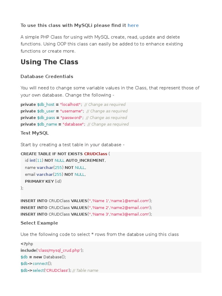 PHP Database Connectivity | PDF | Information Retrieval | Areas Of ...