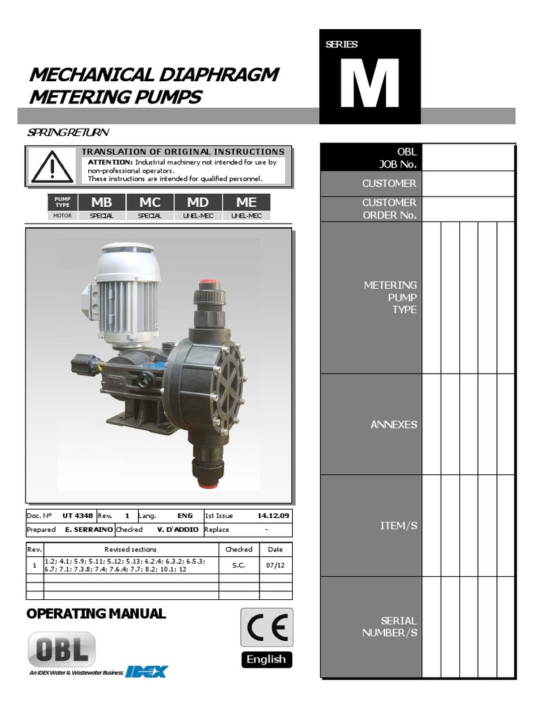 Bomba Dosadora Diafragma | PDF | Pump | Valve