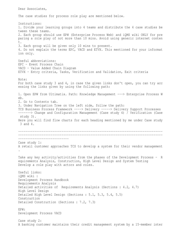 Roleplay | PDF | Business Process | Accountability