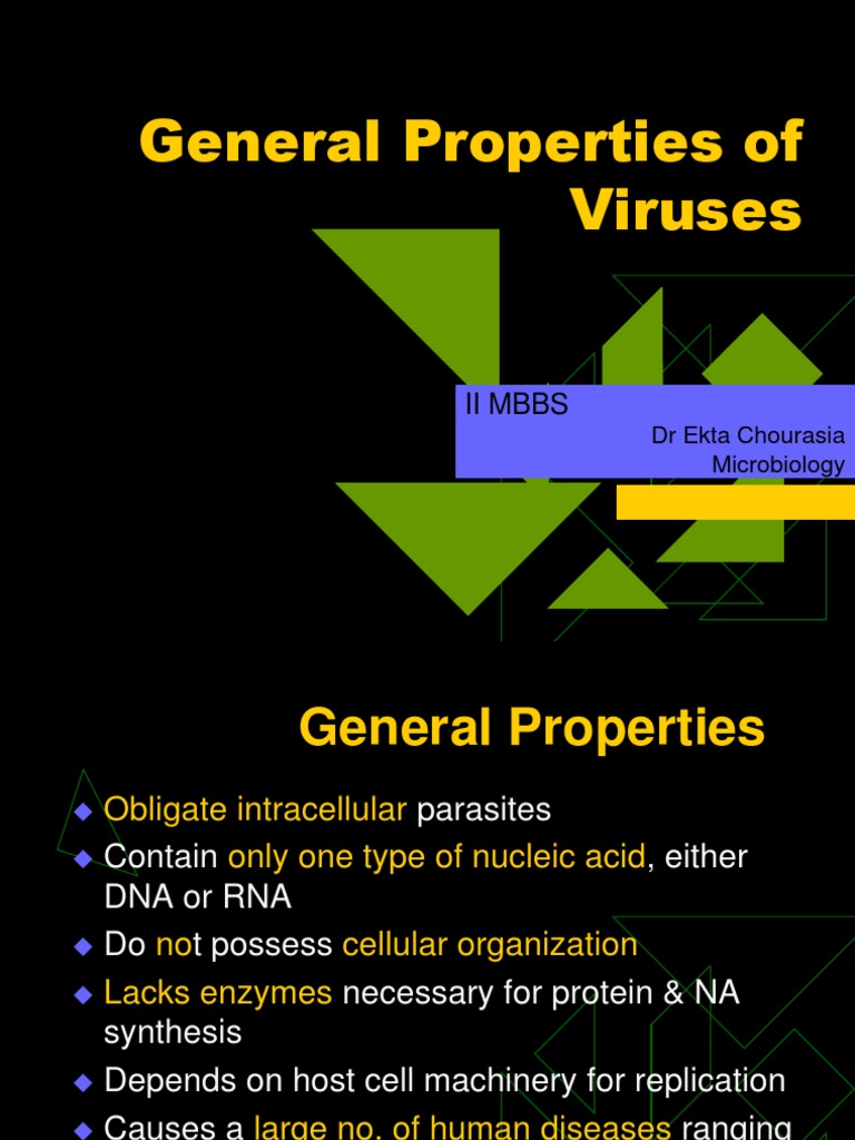 General Properties of Viruses | PDF | Virus | Virology
