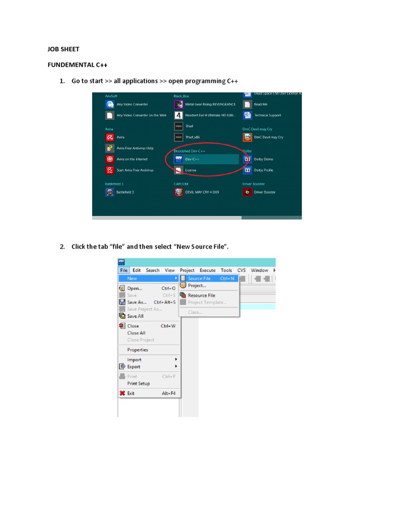 Job Sheet C++ | PDF