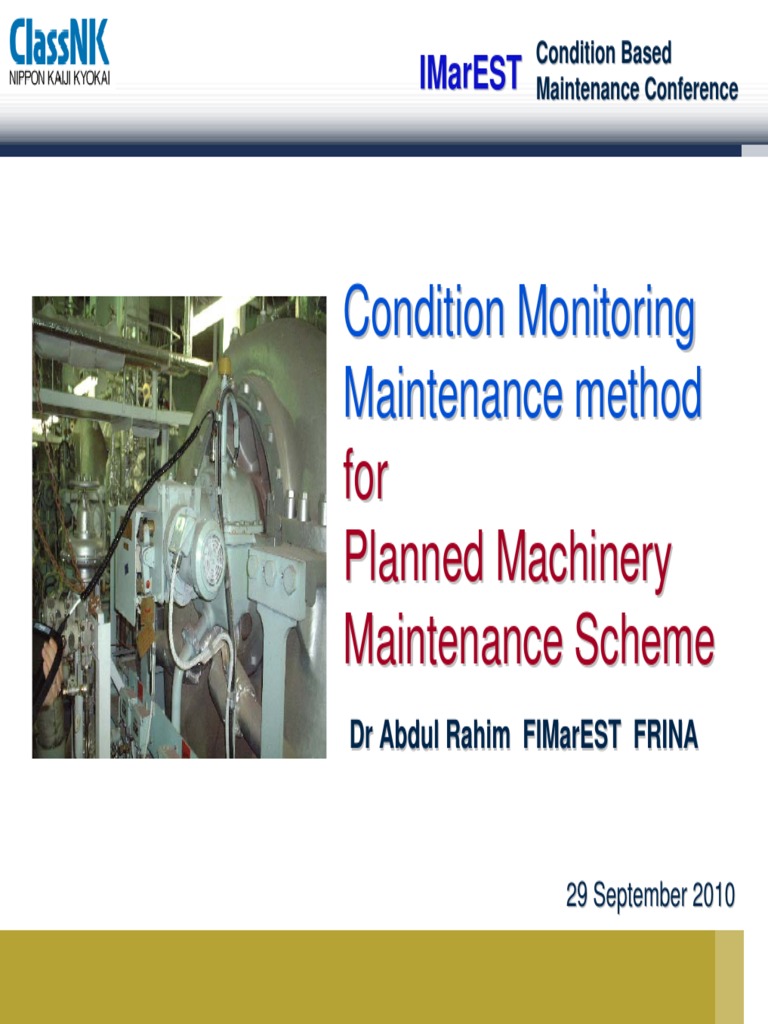 Condition Based Maintenance | PDF | Mechanical Engineering | Engineering