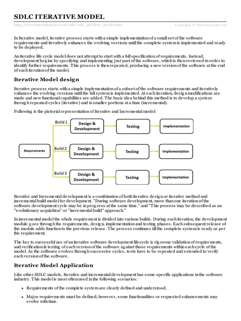 sdlc_iterative_model.pdf | Software Development Process | Software ...