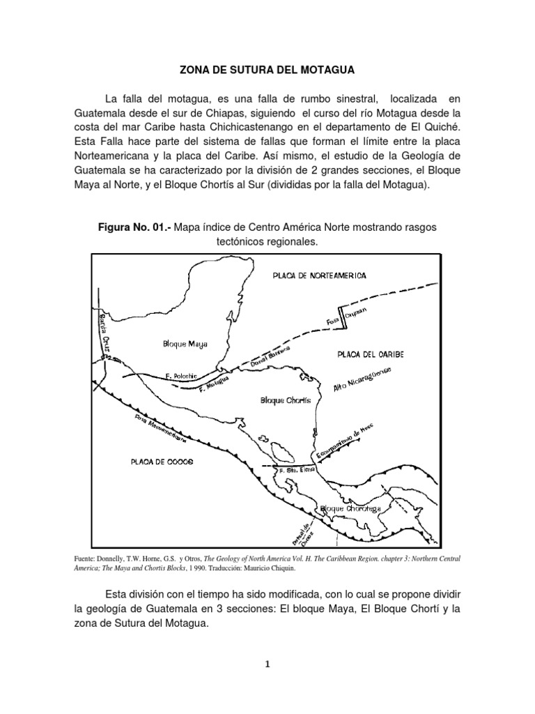 Geología de la Falla del Motagua | PDF | Basalto | Roca (geología)