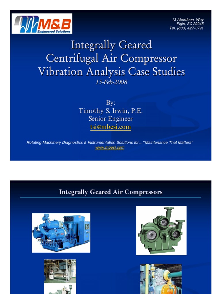 Integrally Geared Air Compressors | PDF | Gear | Bearing (Mechanical)