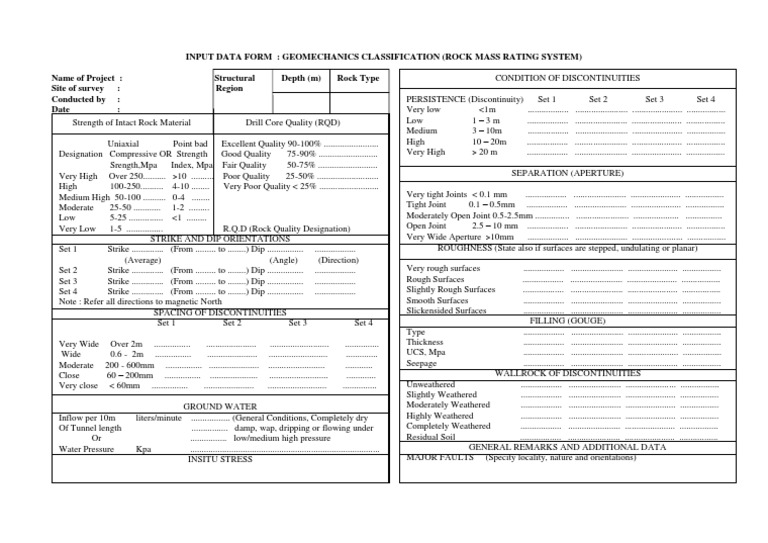 Input Data Form | PDF
