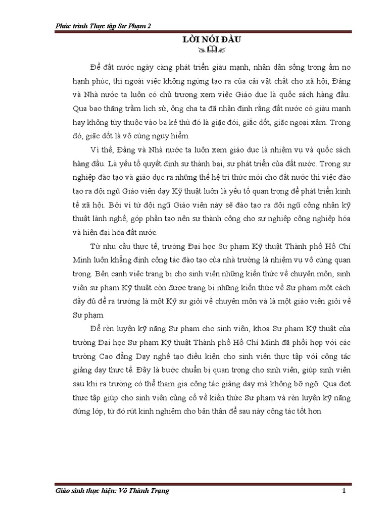Phuc Trinh Su Pham - Cao Dang Cong Nghe Thu Duc | PDF