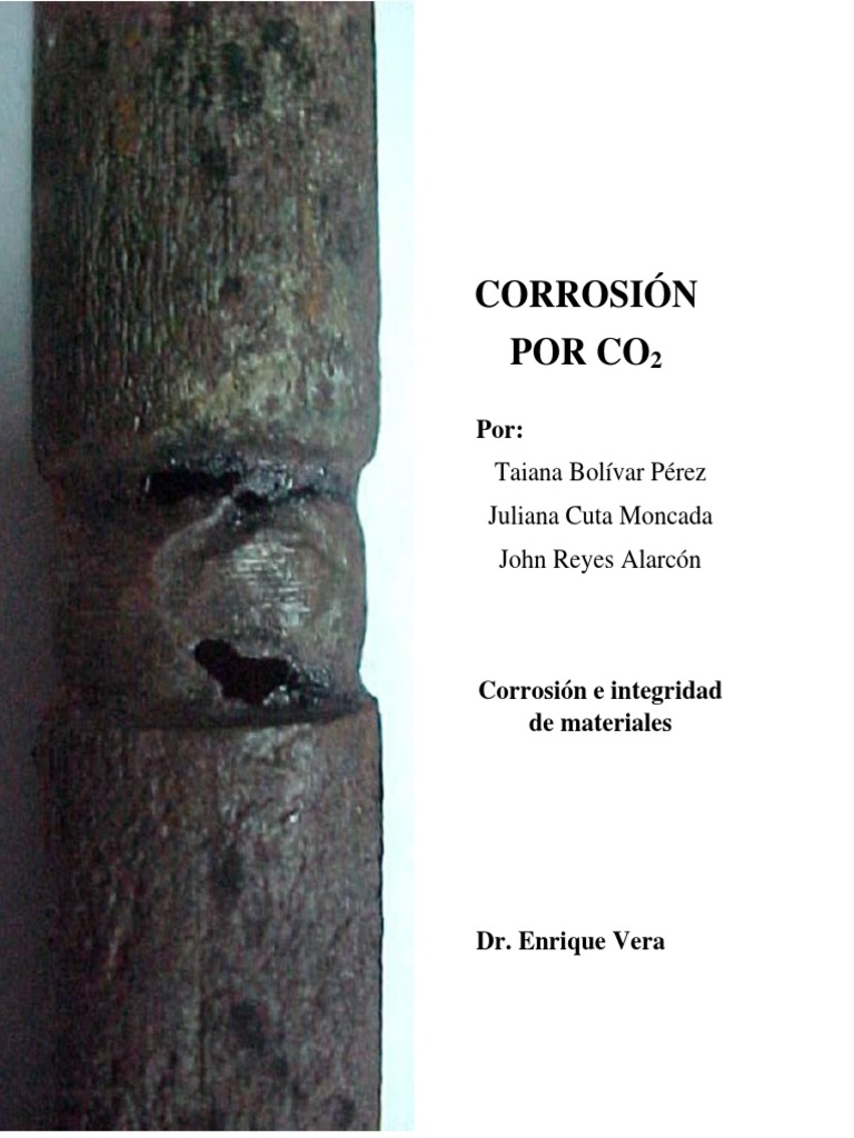 Corrosion Por Co2 | PDF | Corrosión | Gases