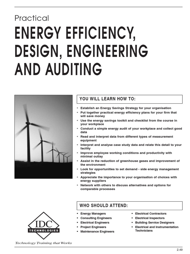 Energy Efficiency, Design, Engineering and Auditing | PDF | Efficient ...