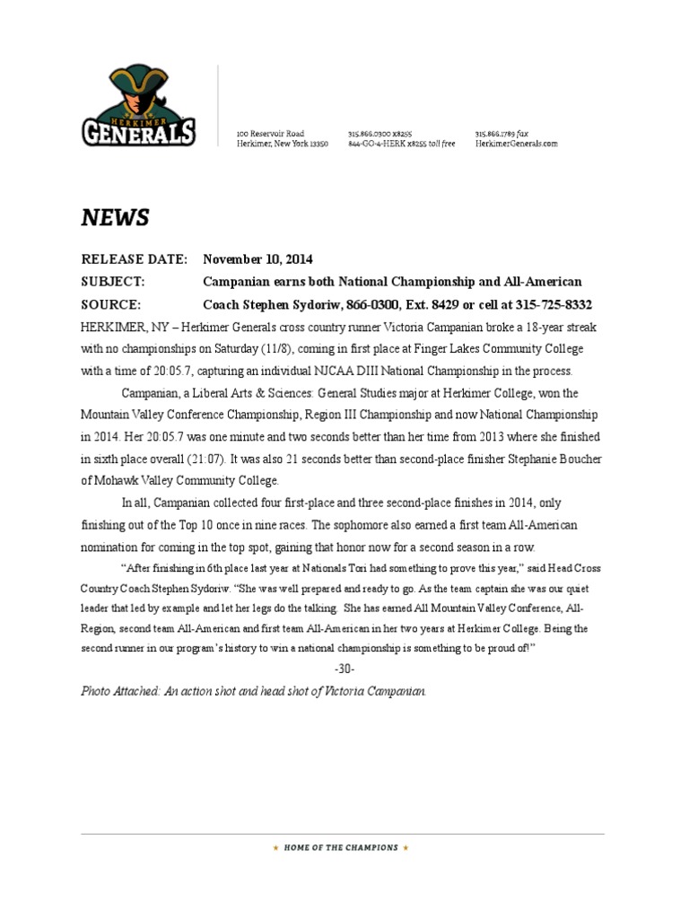 11-10-14 Campanian Earns Both National Championship and All-American ...