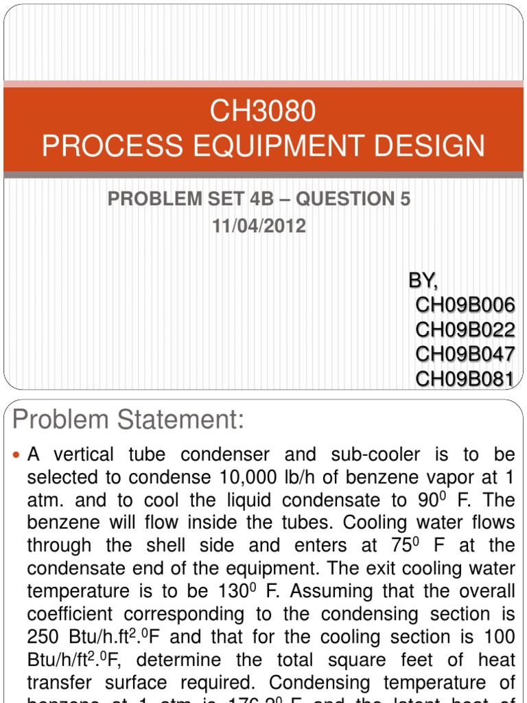 Process Equipment Design | PDF | Heat Exchanger | Heat Transfer