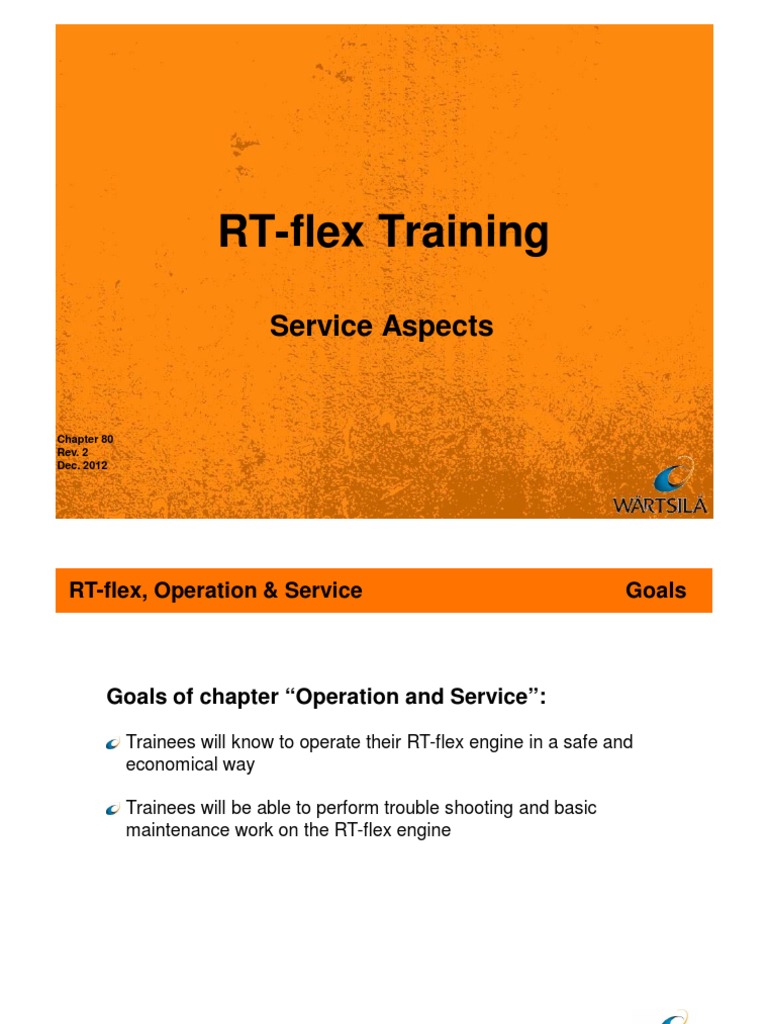 80 RT Flex Service Operation | PDF | Valve | Pump