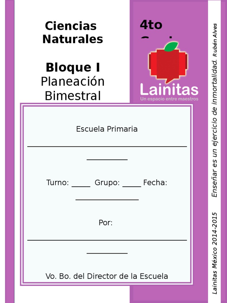 Planeacion Primer Grado, Bloque 1 Ciencias Naturales | PDF | Dieta | Hombre