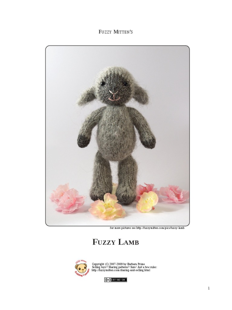 Fuzzy Mitten's Fuzzy Lamb | PDF | Knitting | Needlework
