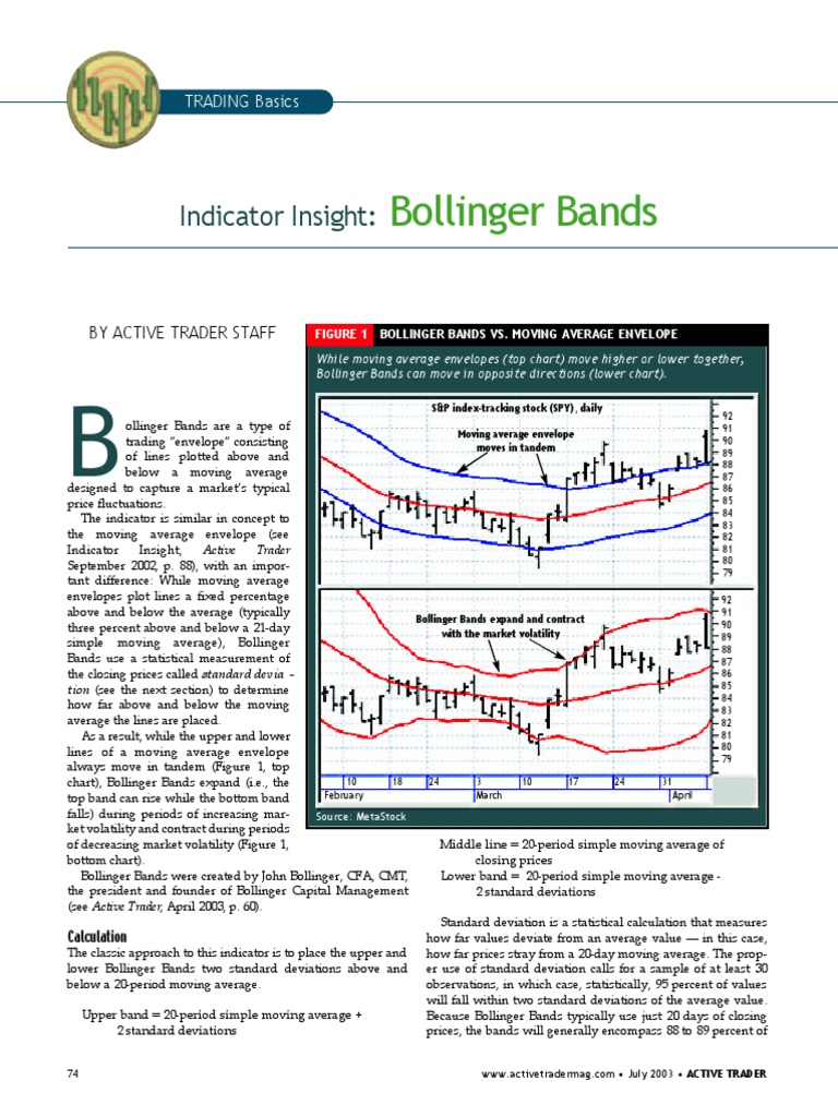 Bollinger Bands | PDF | Financial Markets | Technical Analysis Bollinger Bands | PDF | Financial Markets | Technical Analysis