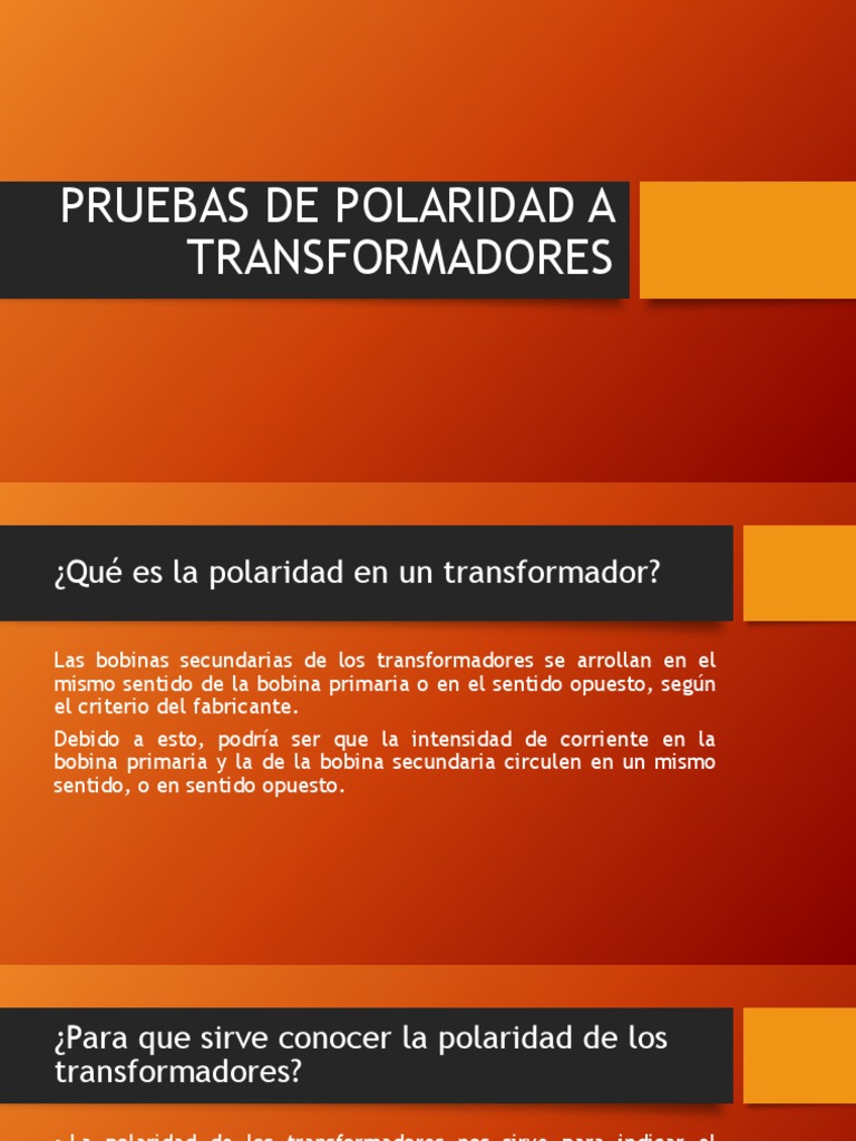 Pruebas de Polaridad A Transformadores | PDF | Transformador | Corriente eléctrica