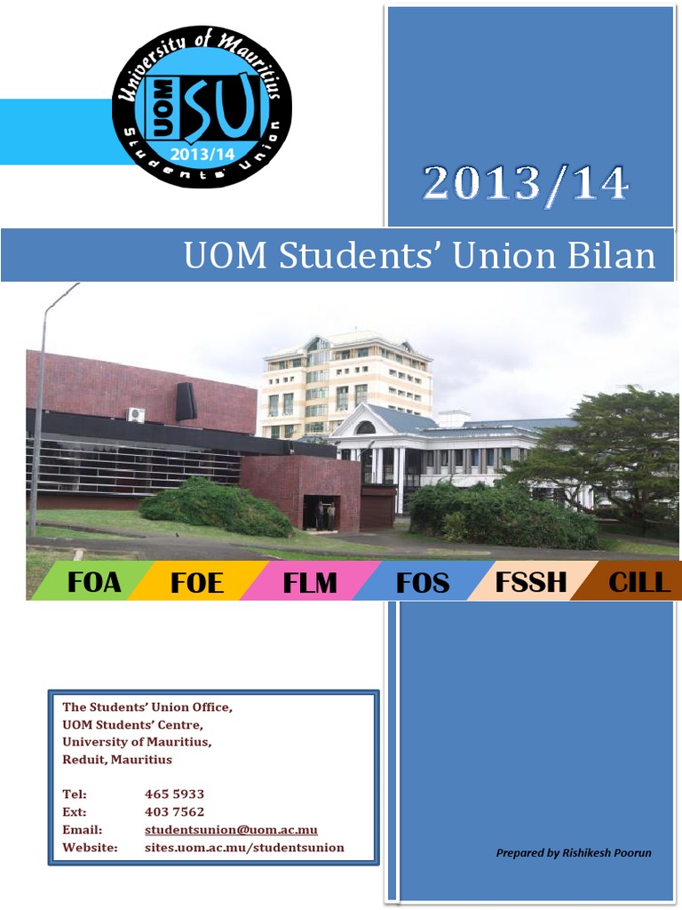UOM Students' Union Bilan 2013/14 | PDF | Expense | Bus