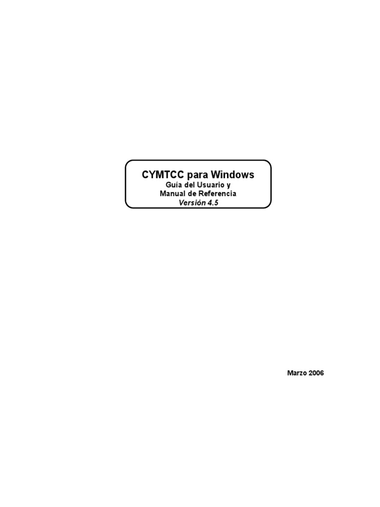 CYMTCC 45 Es | PDF | Windows XP | Microsoft Windows