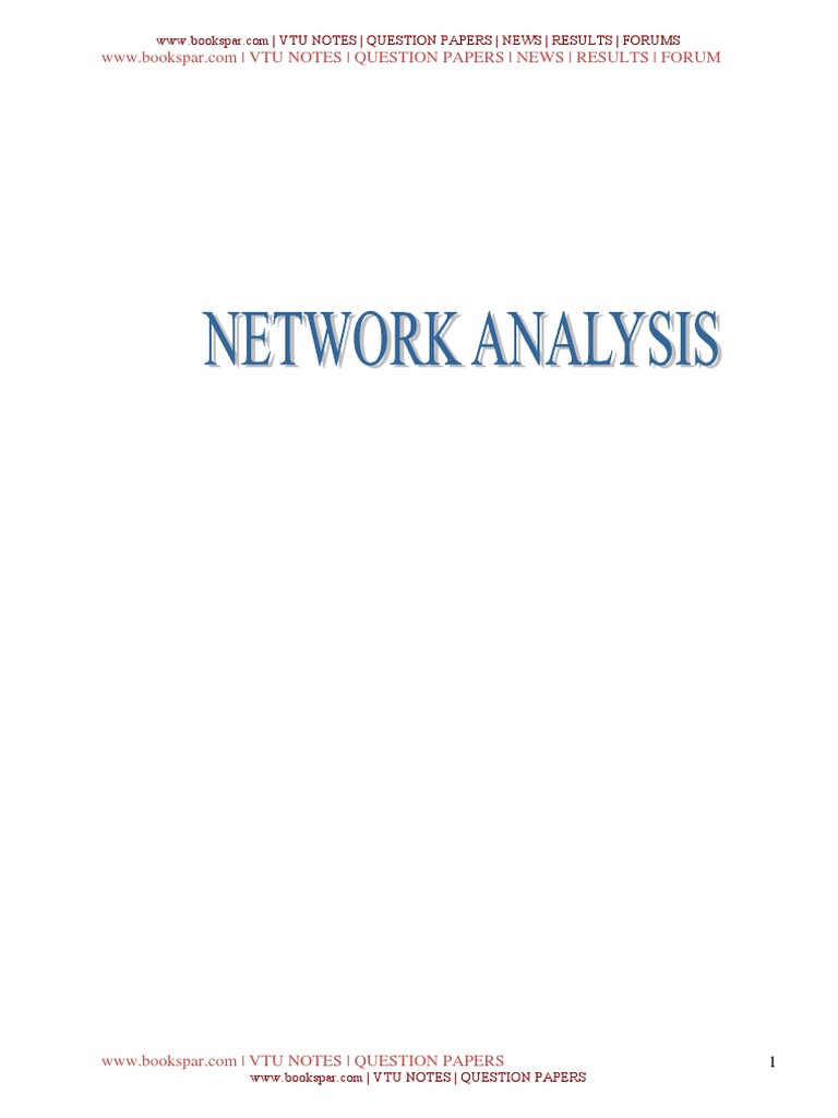 Network Analysis Notes Compiled | PDF | Passivity (Engineering ...