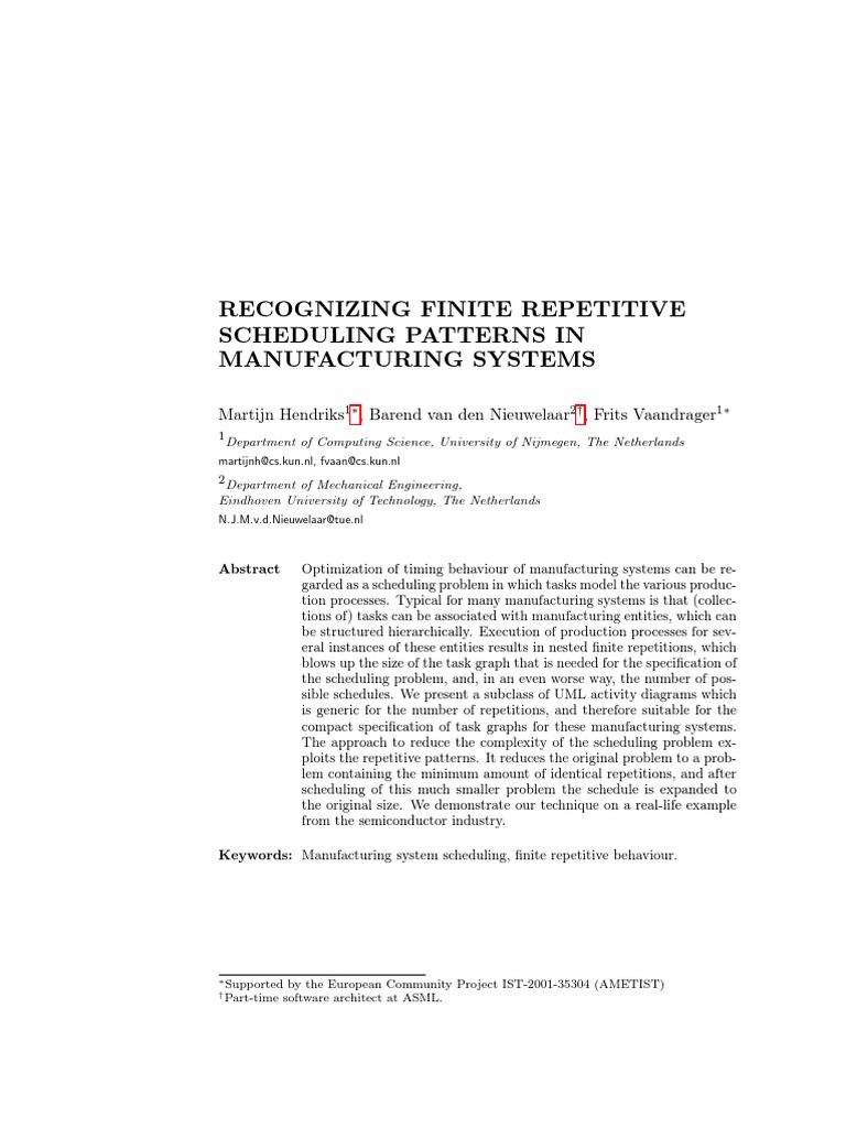 Recognizing Finite Repetitive Scheduling Patterns in Manufacturing ...