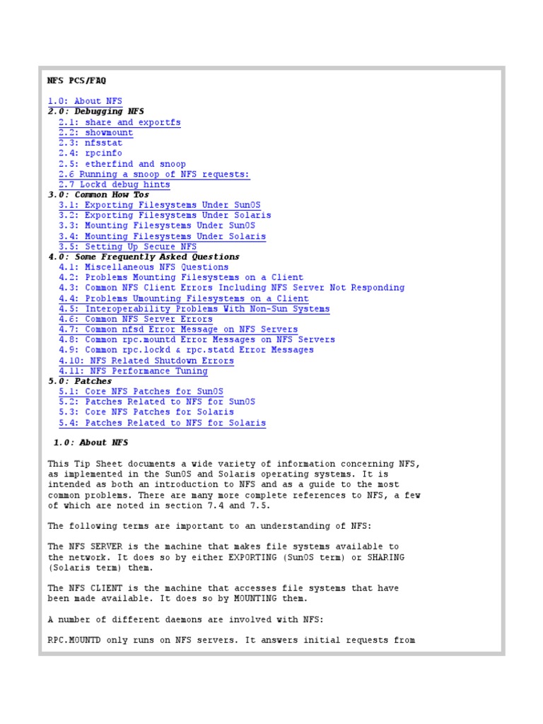 NFS PCS | PDF | File System | Cache (Computing)