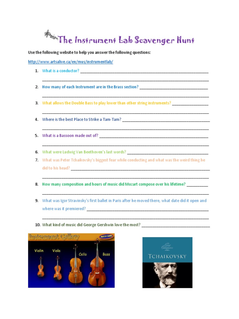 The Instrument Lab Scavenger Hunt | PDF | Technology & Engineering