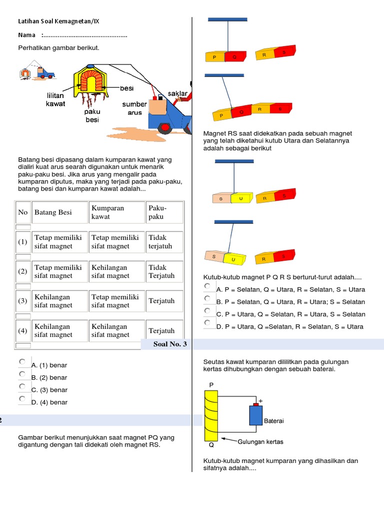 Latihan Soal Kemagnetan | PDF