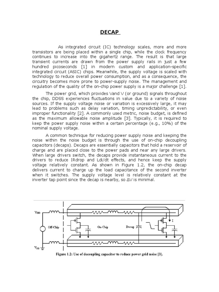 Decap | PDF | Field Effect Transistor | Mosfet
