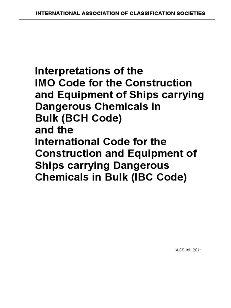ibc code new 2.pdf | Tonnage | Shipping | Free 30-day Trial | Scribd