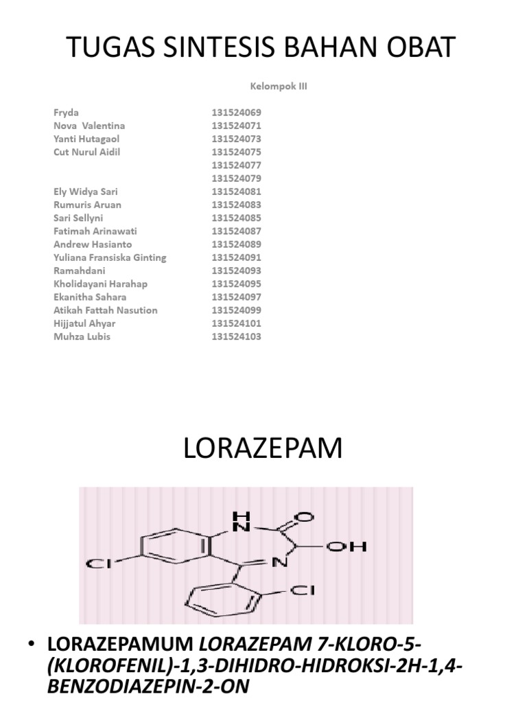 Tugas Sintesis Bahan Obat | PDF | Sains & Matematika