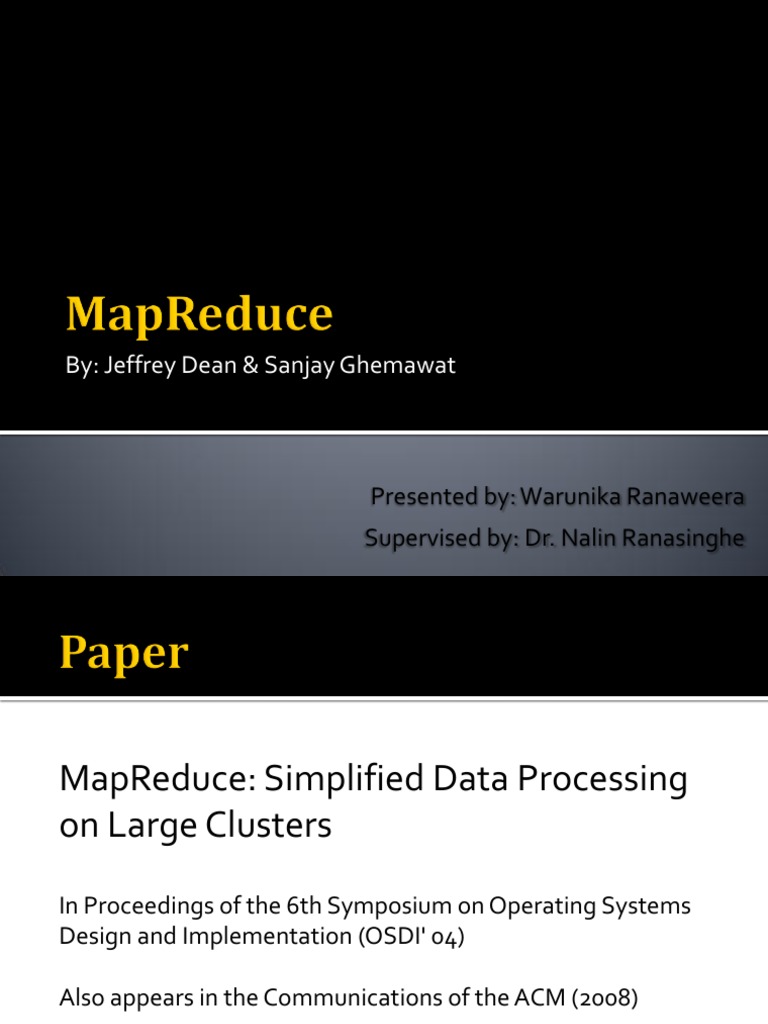 MapReduce Introduction | PDF | Apache Hadoop | Map Reduce