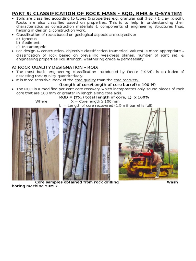 Part 09 - Classification of Rock Mass | PDF | Stress (Mechanics) | Rock ...