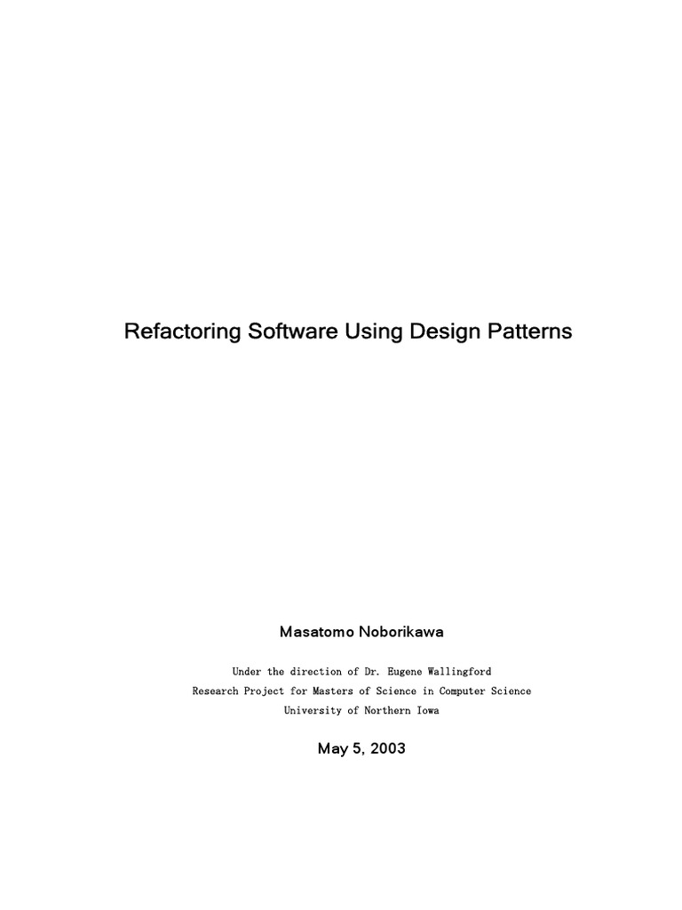 Refactoring Software Pdf Class Computer Programming Method Computer Programming