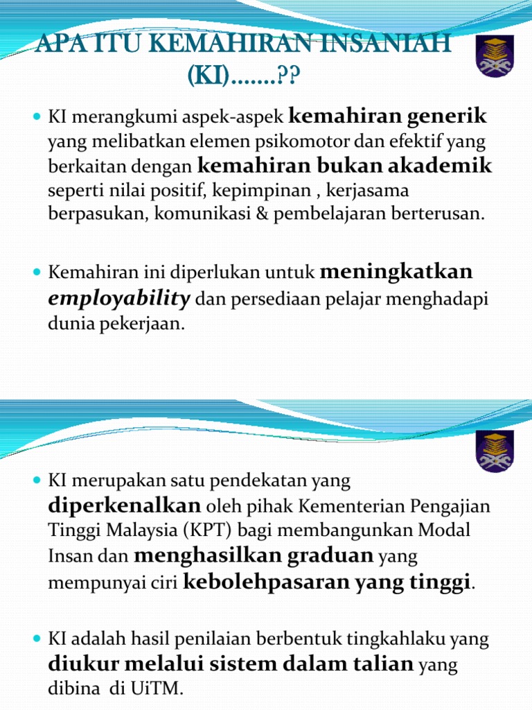 Kemahiran Insaniah | PDF