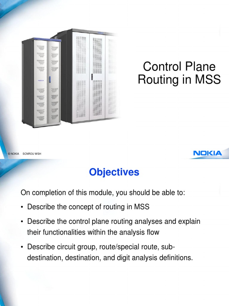 Control Plane Routing in MSS: © Nokia Scnrou WSH | Download Free PDF ...