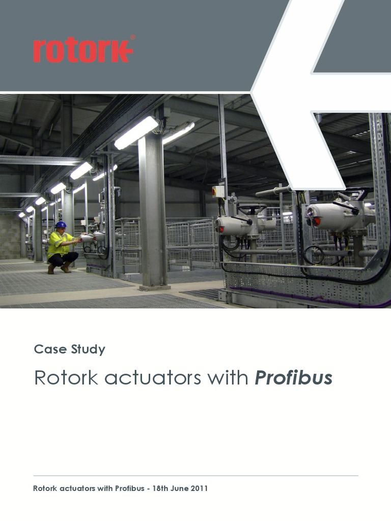 Rotork Actuators With Profibus: Case Study | PDF | Sewage Treatment | Programmable Logic Controller