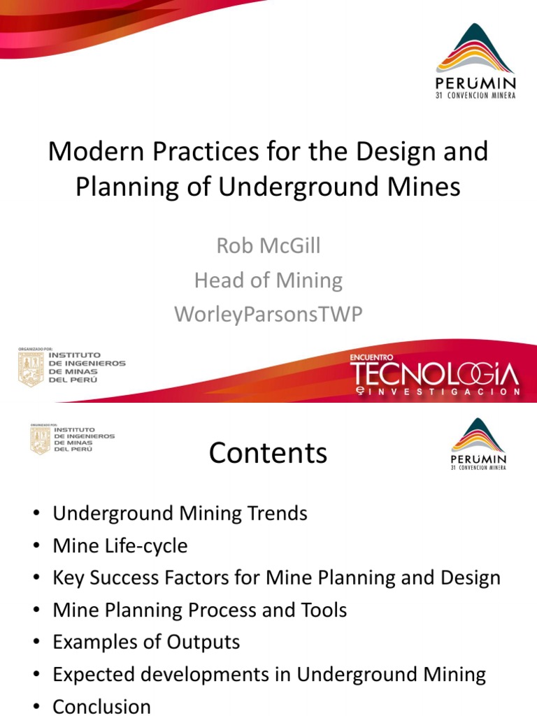 Underground Mine Design and Planning Guide | PDF | Mining | Evaluation