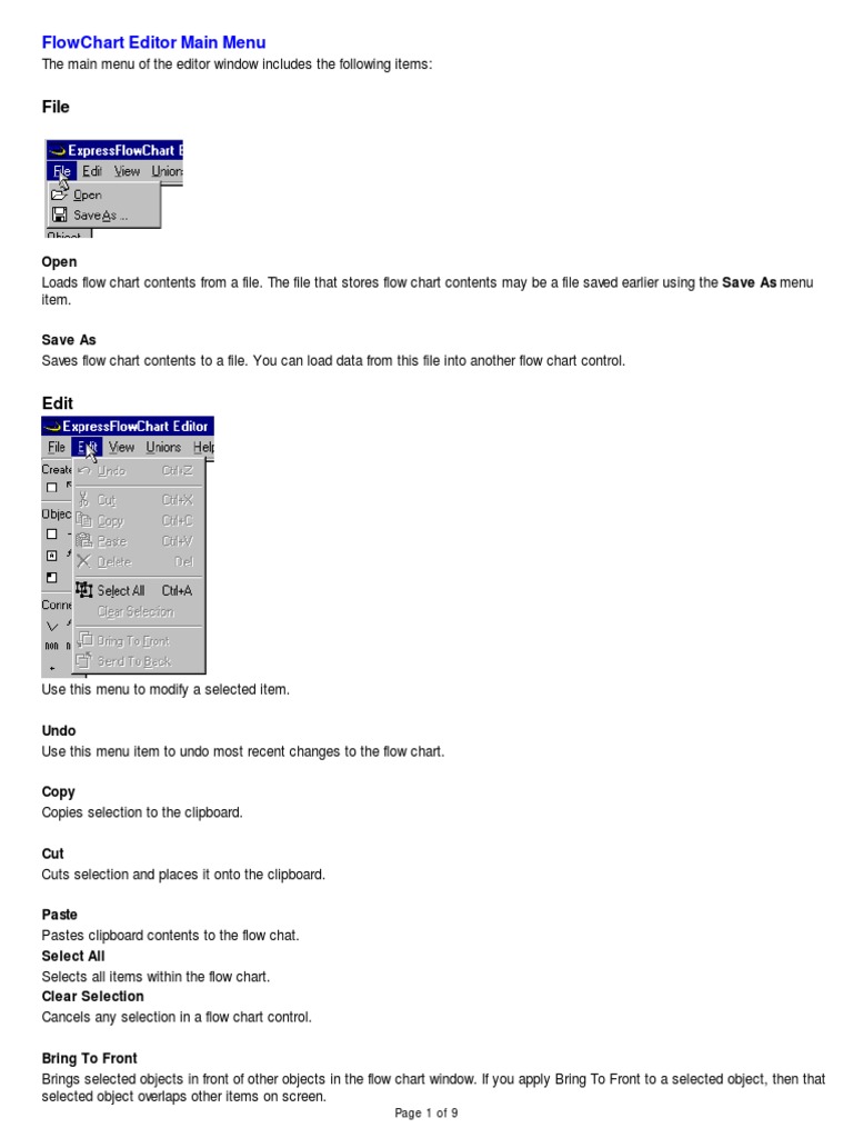 Express Flowchart Editor | PDF | Button (Computing) | Page Layout