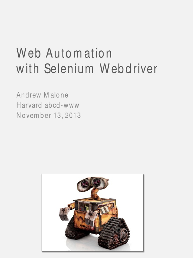 Selenium Automation Download Free Pdf Selenium Software Web Software