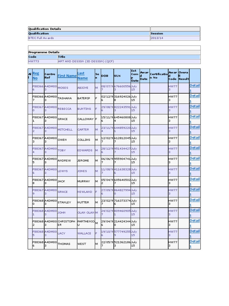 Finding Your BTEC Registration Number | PDF | Sports & Recreation ...