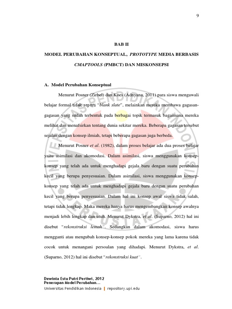 Model Perubahan Konseptual dalam Pembelajaran Siswa | PDF