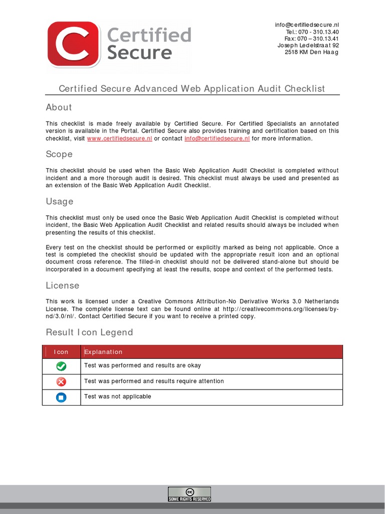 Certified Secure Advanced Web Application Audit Checklist About | PDF | Http Cookie | Hypertext
