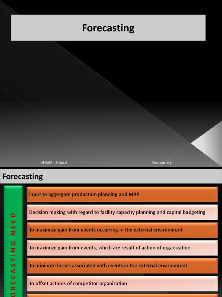 Forecasting (Operation Planning & Control) | PDF | Forecasting ...