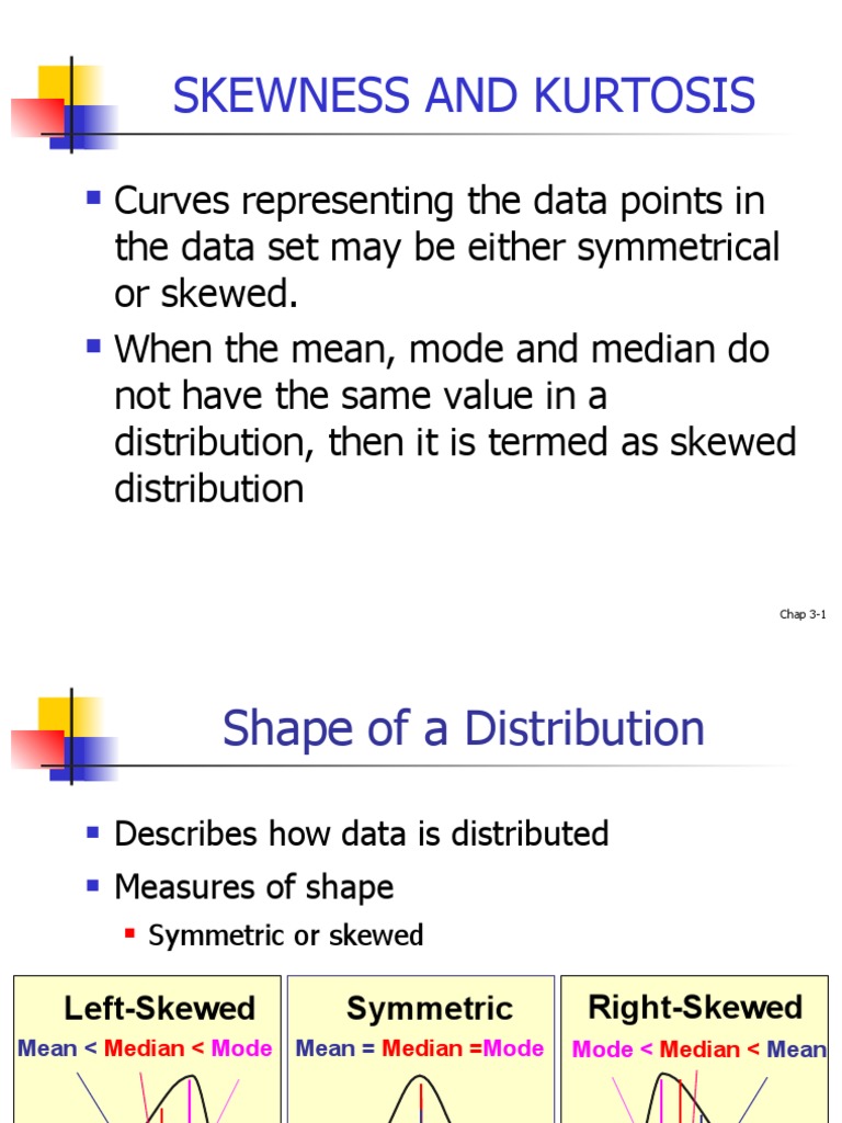 CH 10 Skewness Kurtosis | PDF | Skewness | Mode (Statistics) CH 10 Skewness Kurtosis | PDF | Skewness | Mode (Statistics)