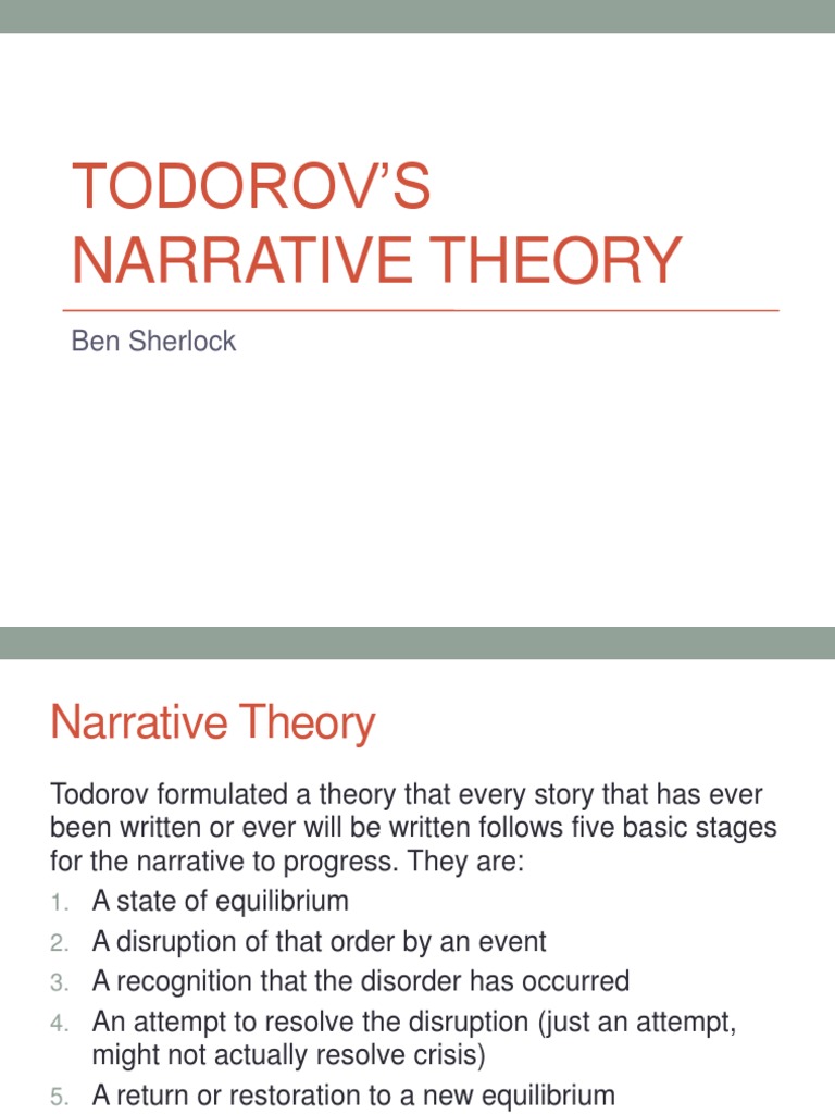 Todorov's Narrative Theory | PDF