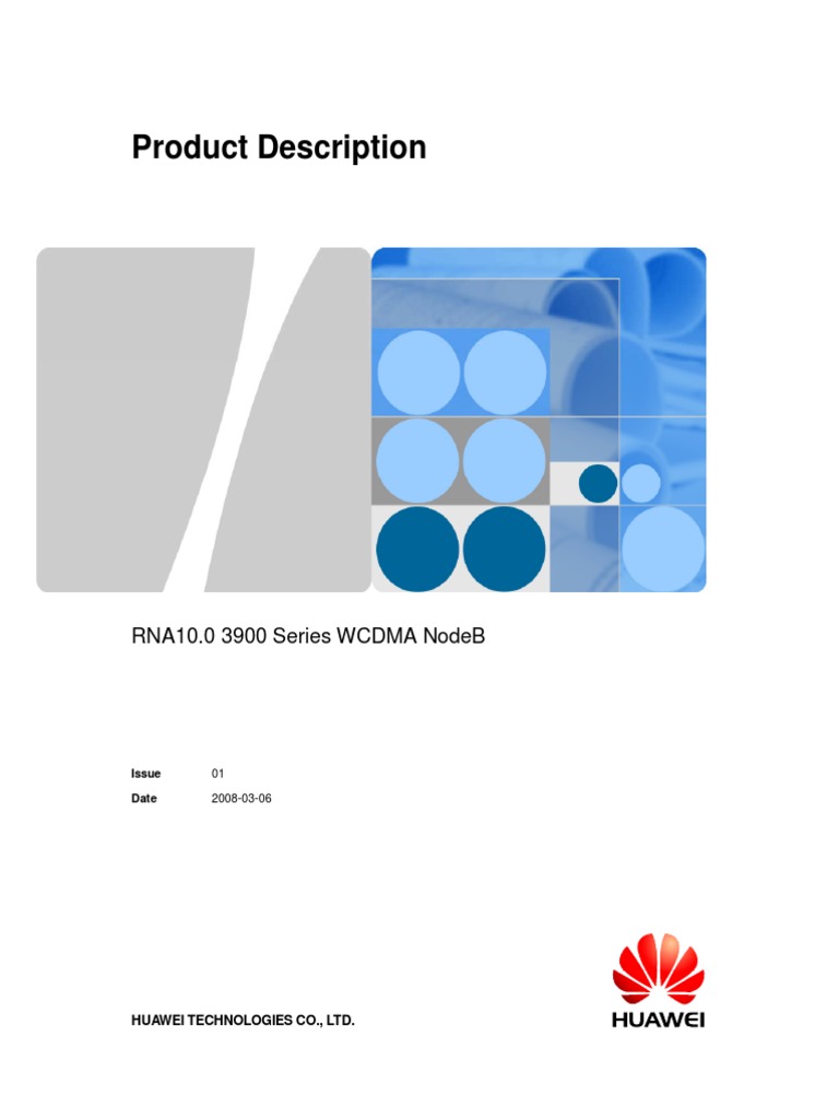 WCDMA NodeB Product Description | PDF | High Speed Packet Access | Electronic Engineering